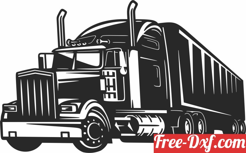 Download commercial vehicle truck CGVwh High quality free Dxf fil