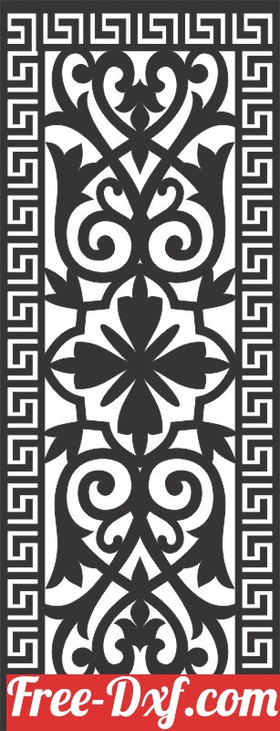 Download decorative panels for doors wall screen pattern dxf CVi7