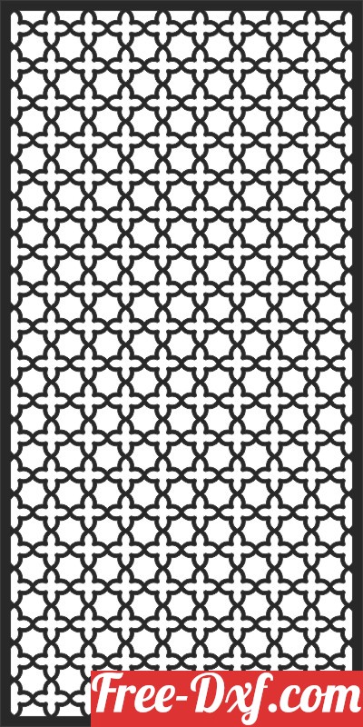 Download Decorative pattern wall Screens Panel for doors dxf ChKM