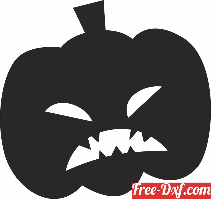 Download angry Halloween Pumpkin art CkYdV High quality free Dxf