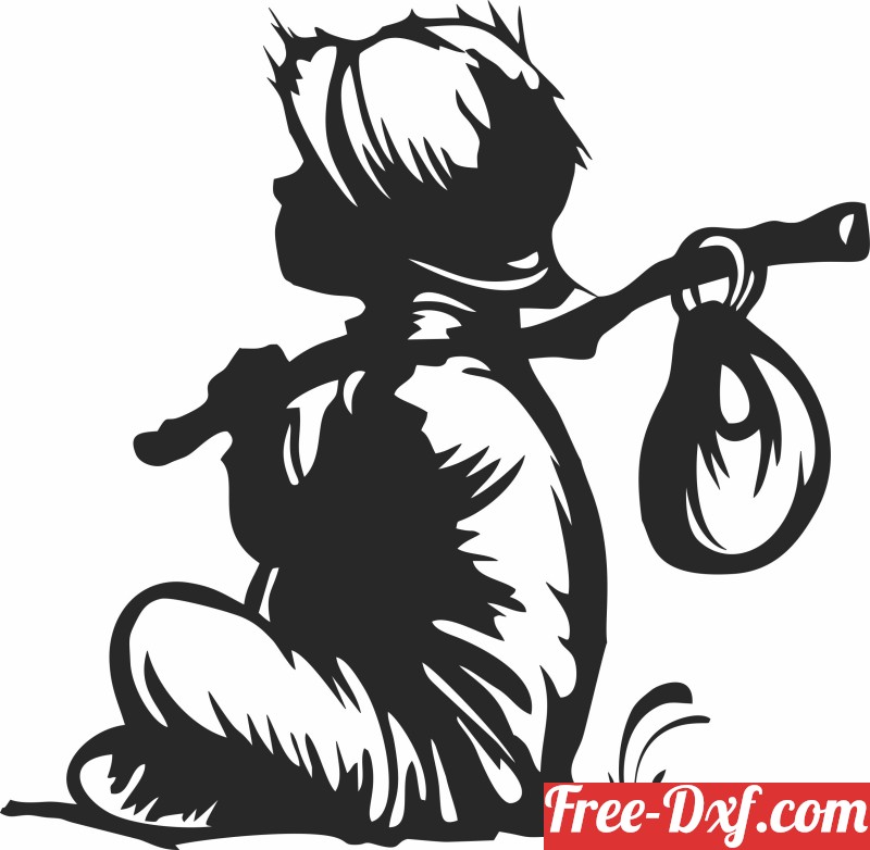 Download child sitting cliparts CmmbQ High quality free Dxf files