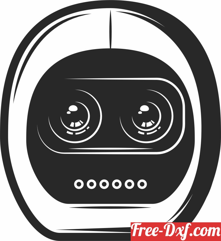 Download Robot face D5wiY High quality free Dxf files, Svg, Cdr a
