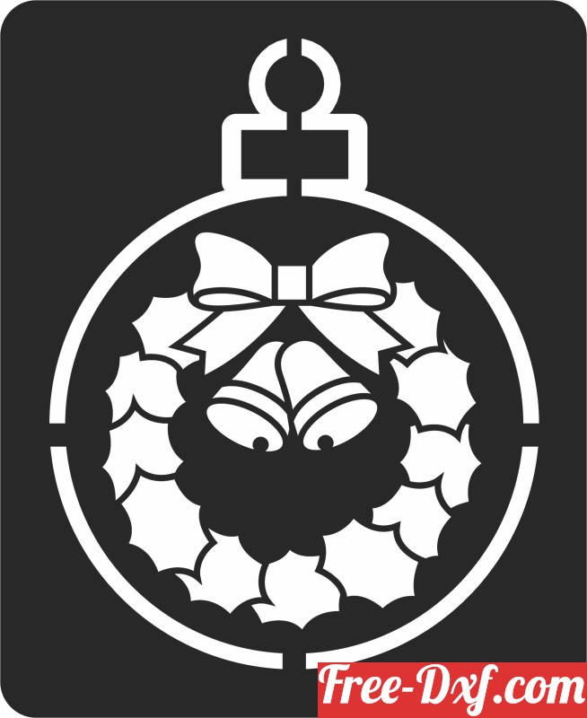 Download christmas ornament DHZQZ High quality free Dxf files, Sv