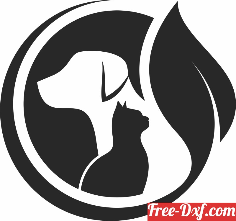 Download dog cat cliparts DPOgs High quality free Dxf files, Svg,