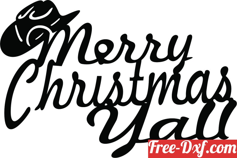 Download Merry christmas sign dxf DTYIM High quality free