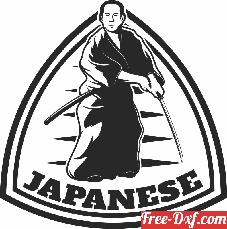 Download Samurai Japan clipart DZokq High quality free Dxf files,