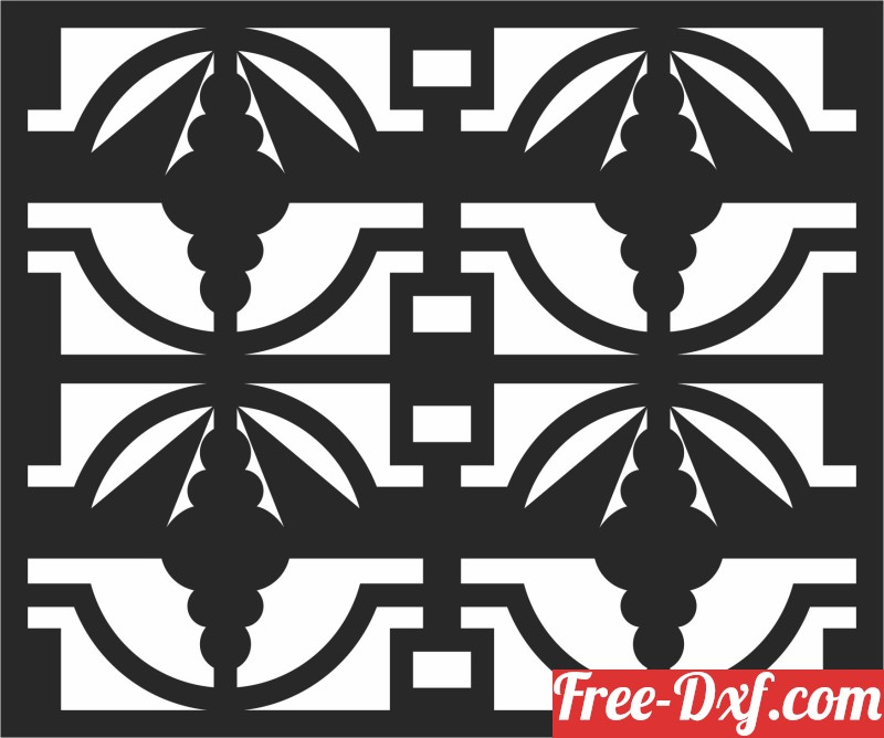 Download screen PATTERN DECORATIVE EZhPG High quality free Dxf f