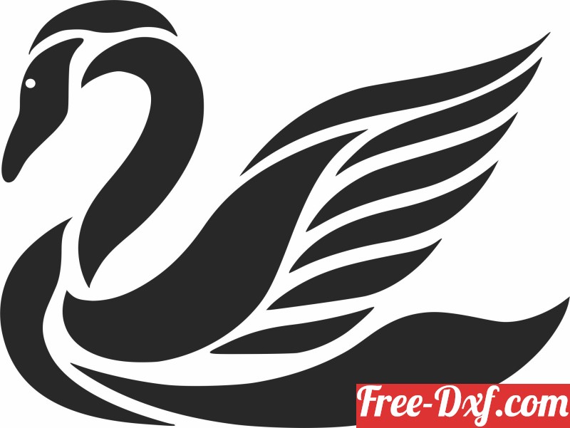Download swan cliparts EgUap High quality free Dxf files, Svg, Cd