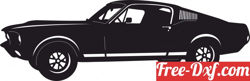 Download mustang shelby cobra old car dxf F7sjz High quality free