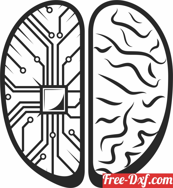 Download Circuit Board Brain F9BEQ High quality free Dxf files, S
