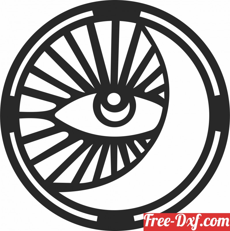 Download Eye wall decor FGhDj High quality free Dxf files, Svg, C