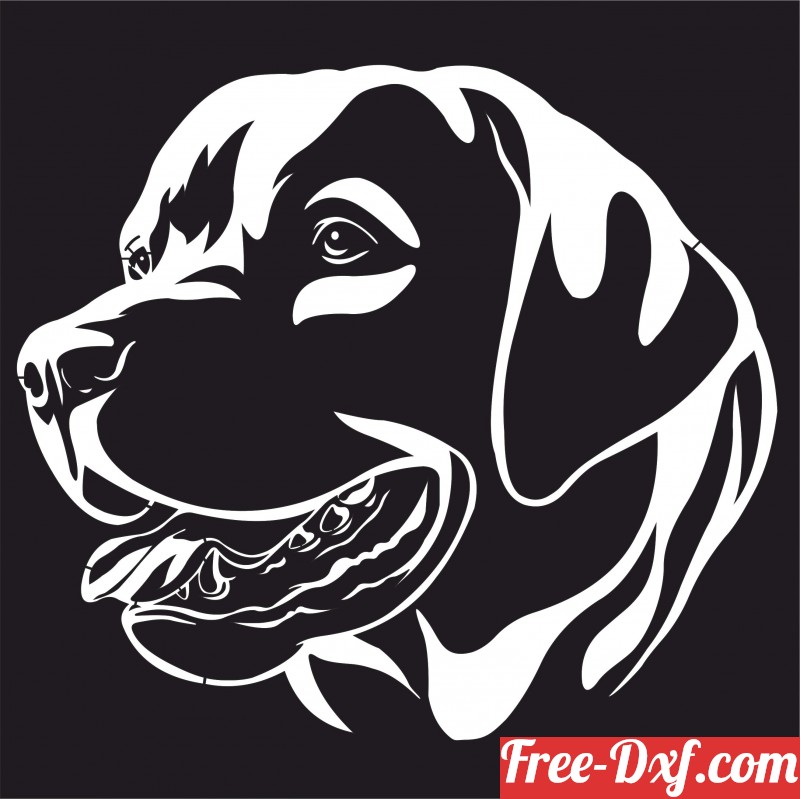 Download labrador Dogs wall decor FvetI High quality free Dxf fil