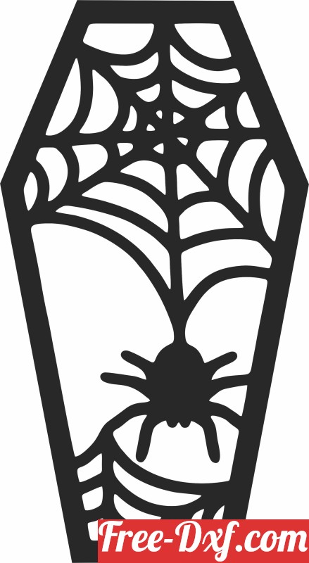 Download Coffin for Halloween spider cliparts G7ORN High quality