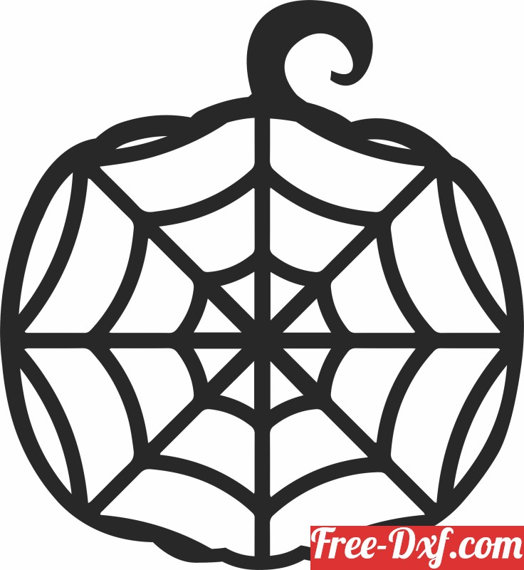 Download geometric halloween pumpkin GEZF5 High quality free Dxf