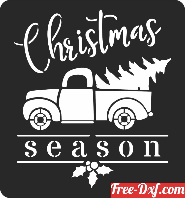 Download Christmas Tree Truck GMPSq High quality free Dxf files,