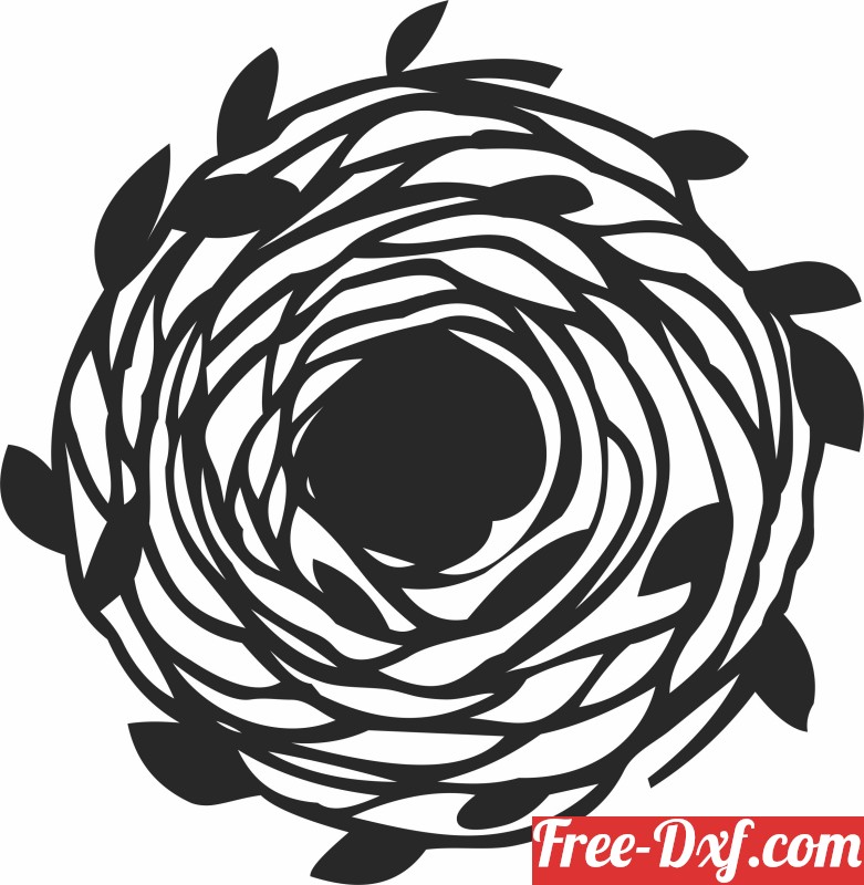 Download floral circle clipart GN2tK High quality free Dxf files,