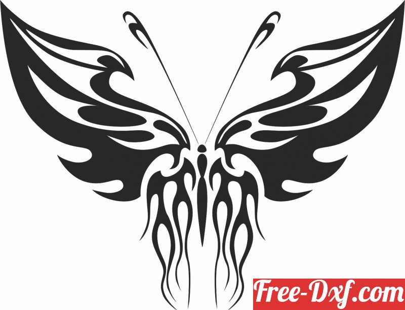 Download Butterfly art decor GbQbP High quality free Dxf files, S