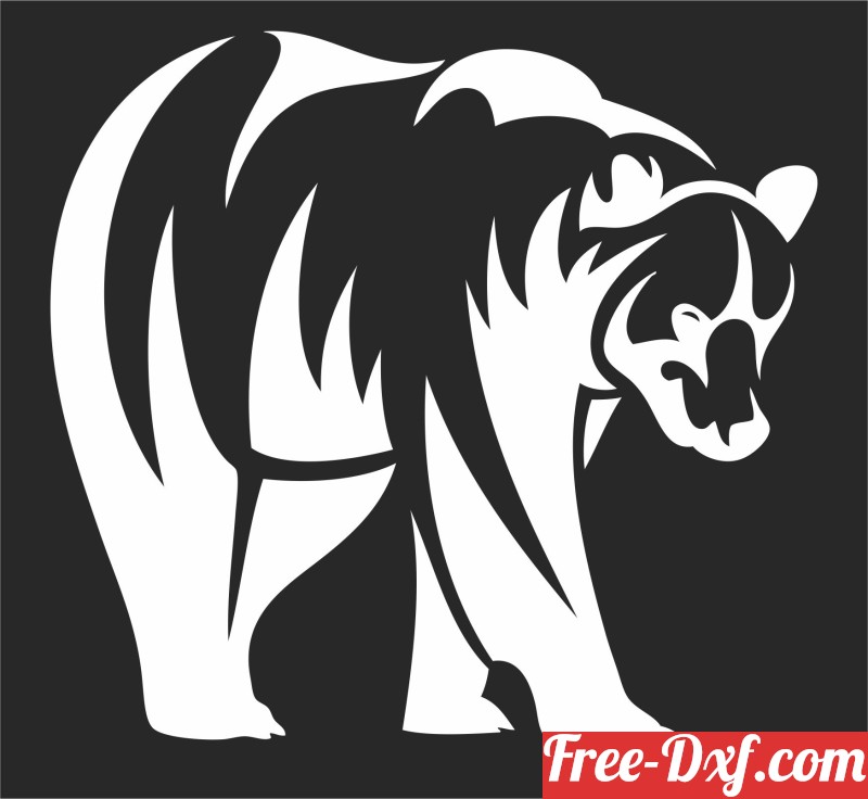 Download bear clipart Gg9nv High quality free Dxf files, Svg, Cdr