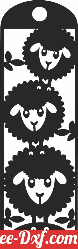 Download sheep ornaments cliparts H6z78 High quality free Dxf fil
