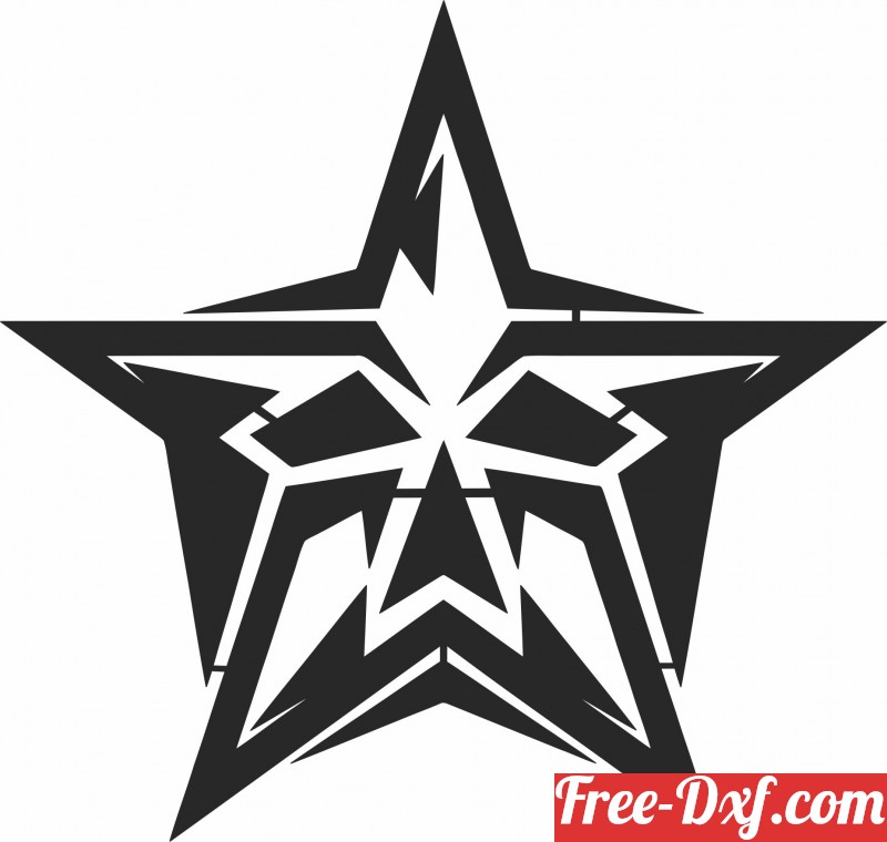 Download star Skull cliparts HAHvq High quality free Dxf files, S
