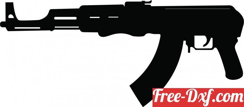 Download weapon silhouette gun I9zXh High quality free Dxf files