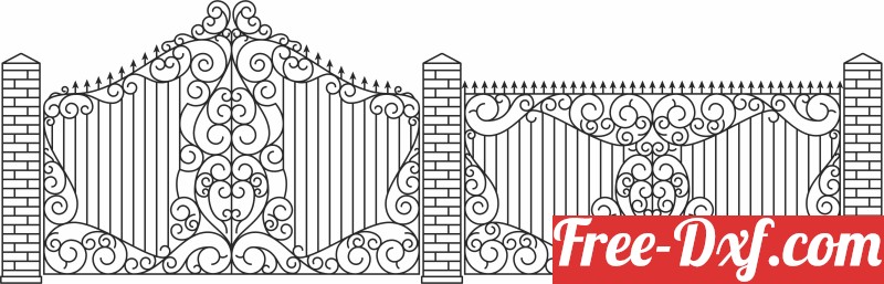 Download Gate Entrance Door Entry Dxf Iixzz High Quality Free