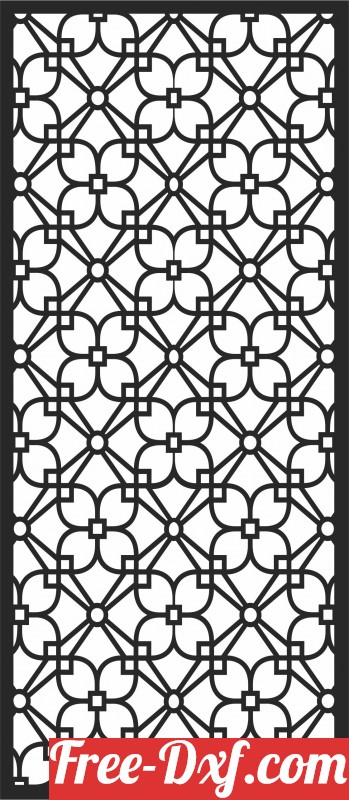 Download PATTERN screen decorative IQD6U High quality free Dxf
