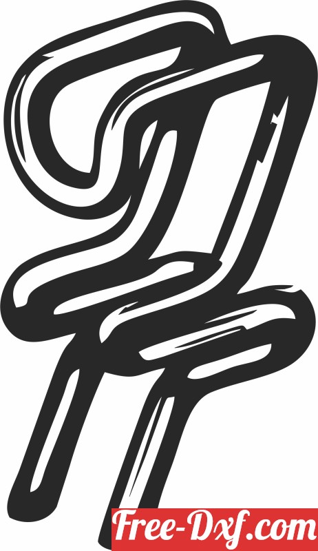 Download 7 split monogram numbers ISZPC High quality free Dxf fil