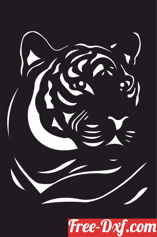 Tiger Tree Dxf Laser Cut Files Plasma Cutting Tiger Wall Art Svg Tiger ...