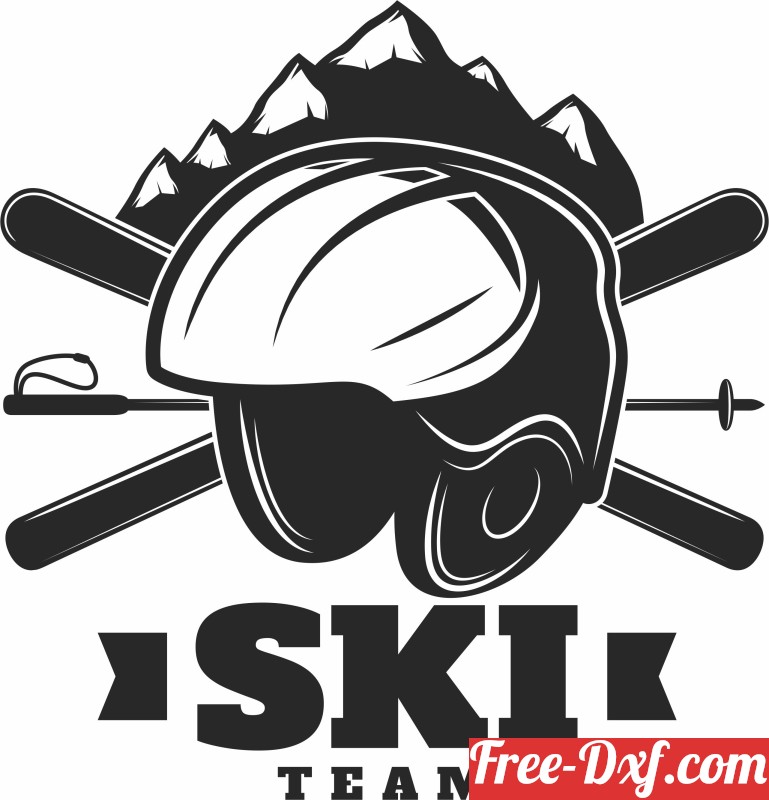 Download Downhill Skiing clipart Ifknp High quality free Dxf file
