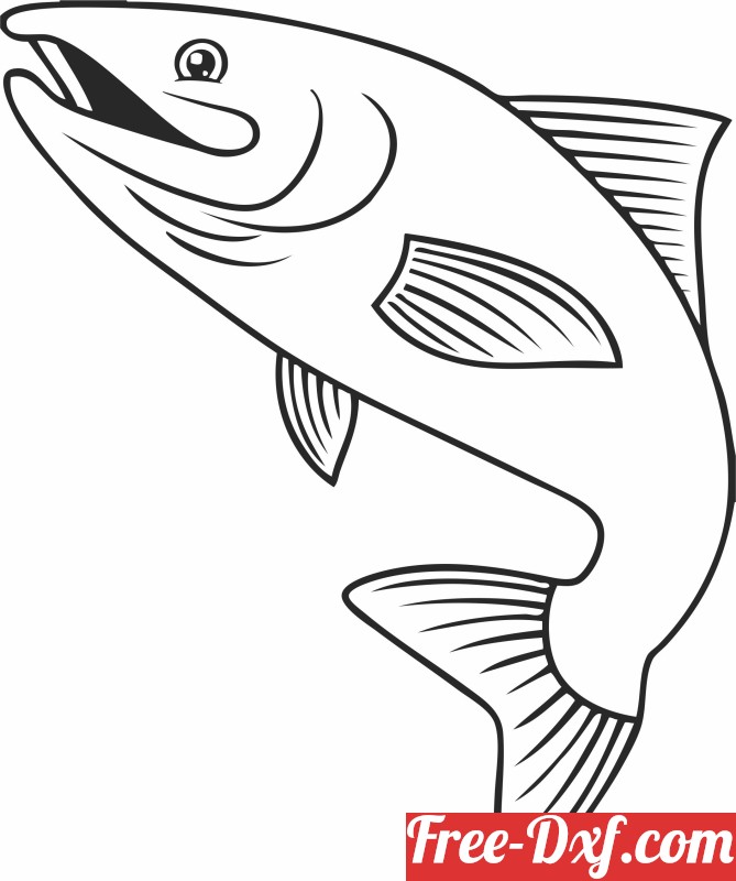 Download saltwater tuna fish IuLRN High quality free Dxf files, S