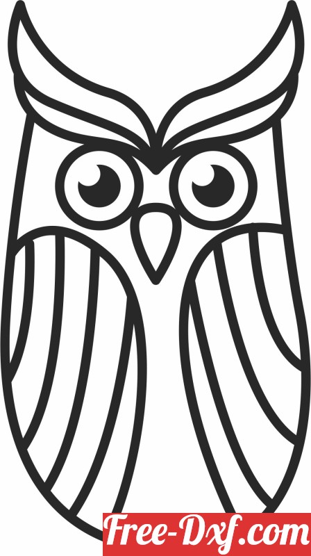 Download owl wall art J1zax High quality free Dxf files, Svg, Cdr