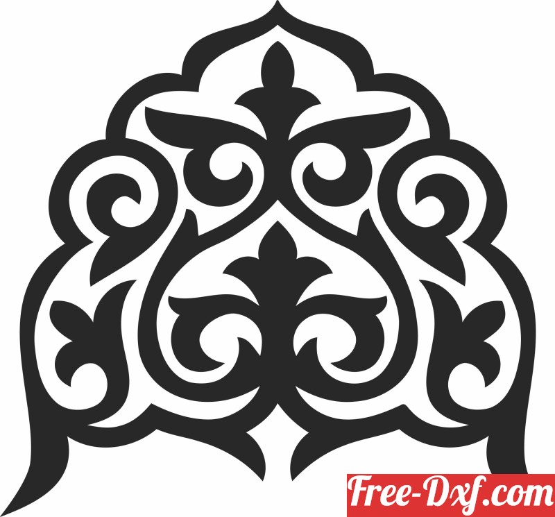 Download Ornament decorative art J372Y High quality free Dxf file