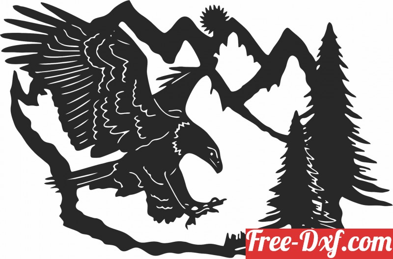 Download eagle scene dxf JG8H4 High quality free