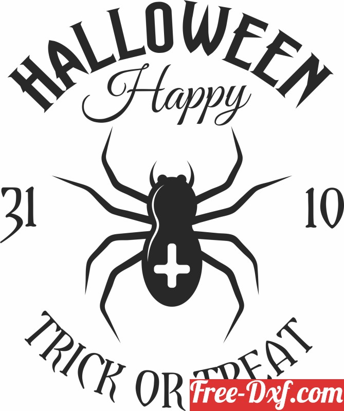 Download happy halloween trick or treat spider clipart JgXWO High