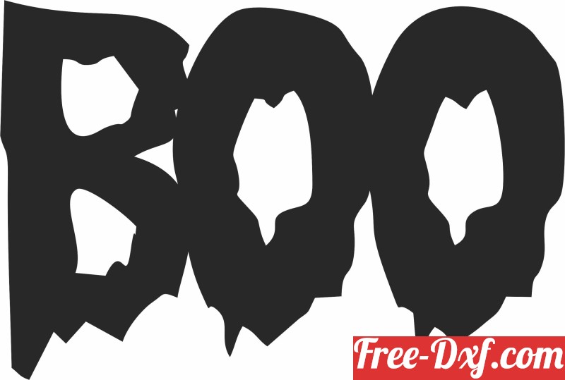 Download Halloween boo clipart JmeDS High quality free Dxf files,
