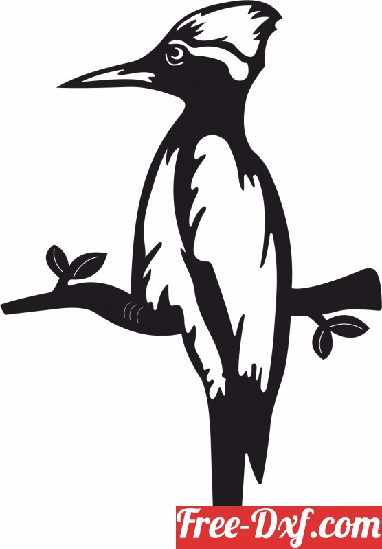 Download Redhead Woodpecker Tree Stake Yard Decor dxf LPyvZ High