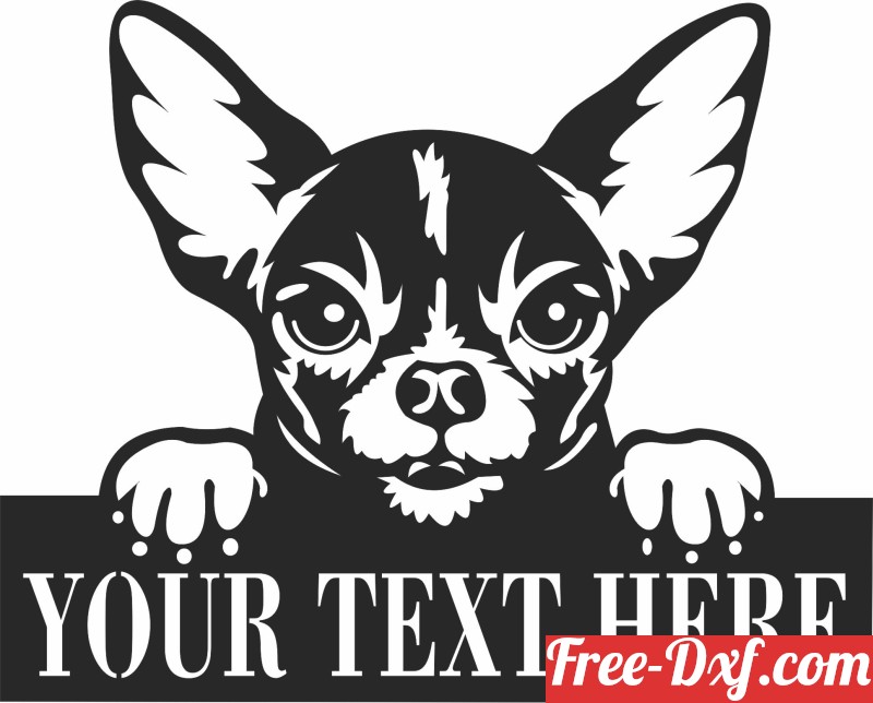 Download Chihuahua dog custom name sign LbyeY High quality free D