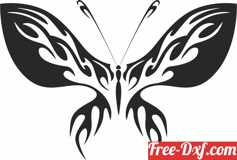Download Butterfly clipart M0hb2 High quality free Dxf files, Svg