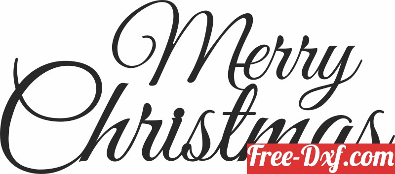 Download Merry christmas wall art MBJA5 High quality free Dxf fil