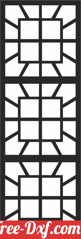 Download Door Decorative PATTERN Screen decorative dxf MFiWT