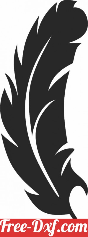 Download Feather decor sign 3 MO29j High quality free Dxf files,