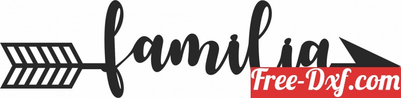 Download Familia arrow sign MU1cm High quality free Dxf files, Sv