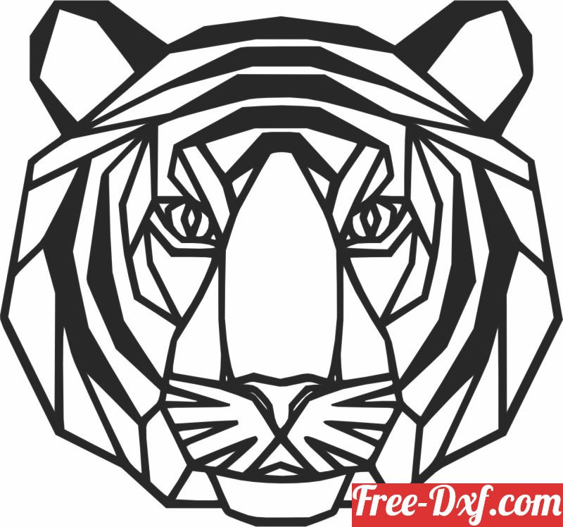 Download tiger wall art McSqJ High quality free Dxf files, Svg, C