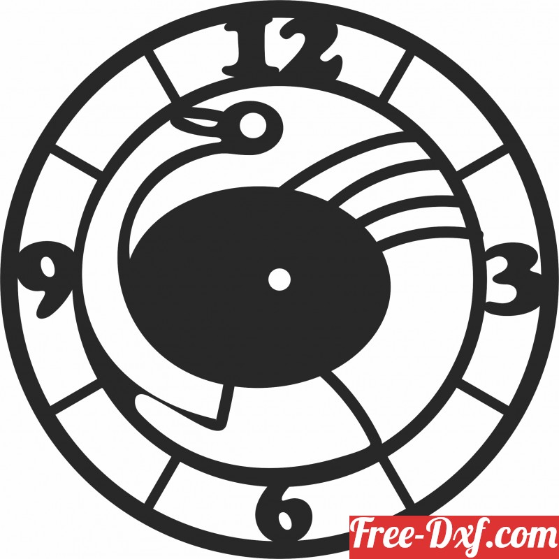 Download Wall Clock Vinyl Record MtBj5 High quality free Dxf file
