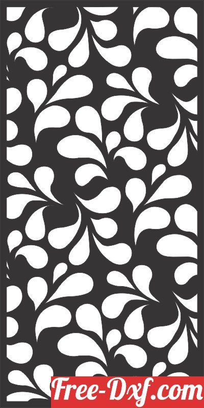 Download Decorative pattern wall Screens floral Panel for doors N