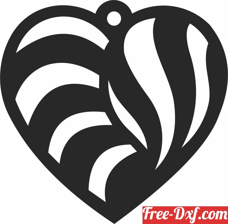 Download Heart ornament dxf N8iW6 High quality free