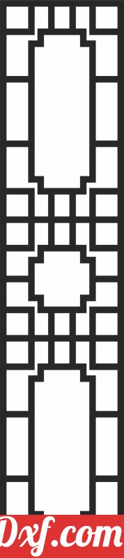 Download decorative panel door wall screen pattern dxf NBHJB High