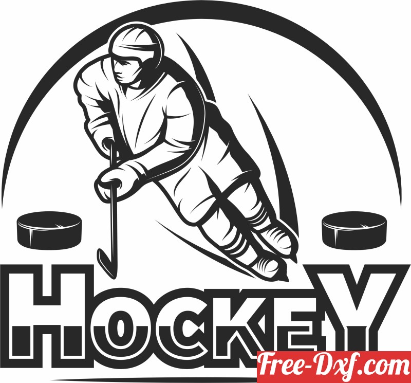 Download Hockey logo dxf NGba0 High quality free