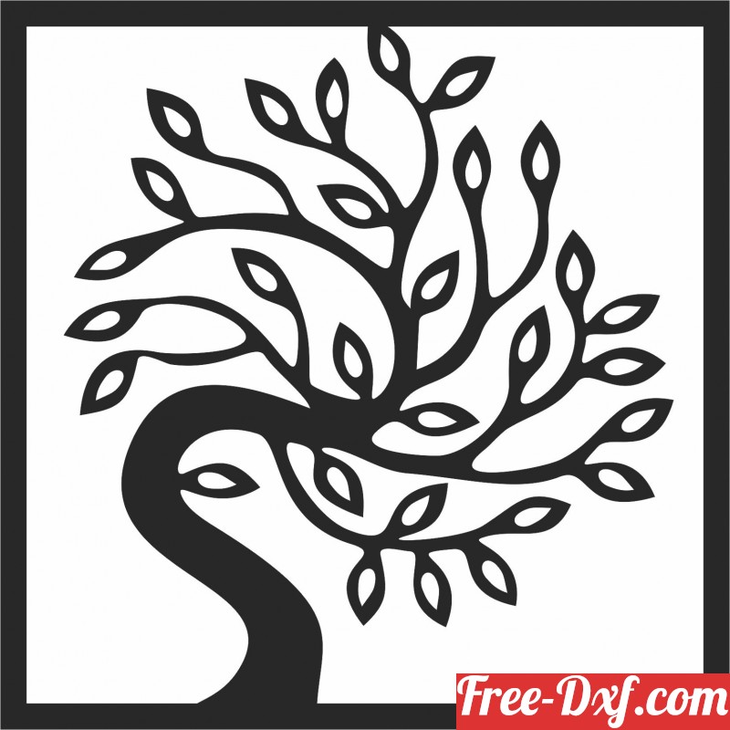 Download tree clipart NKs3I High quality free Dxf files, Svg, Cdr